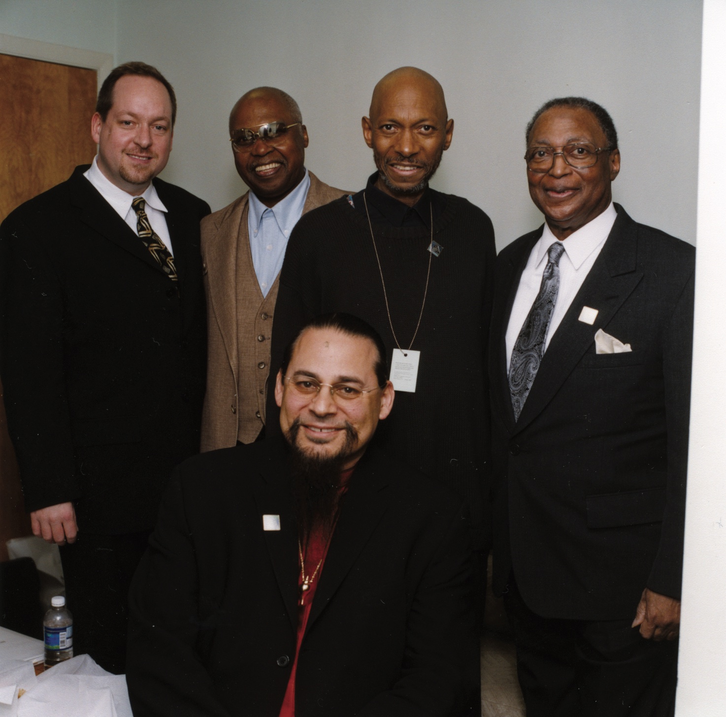 2004 Trombone Competition judges (from left) Steve Davis, Grachan ...