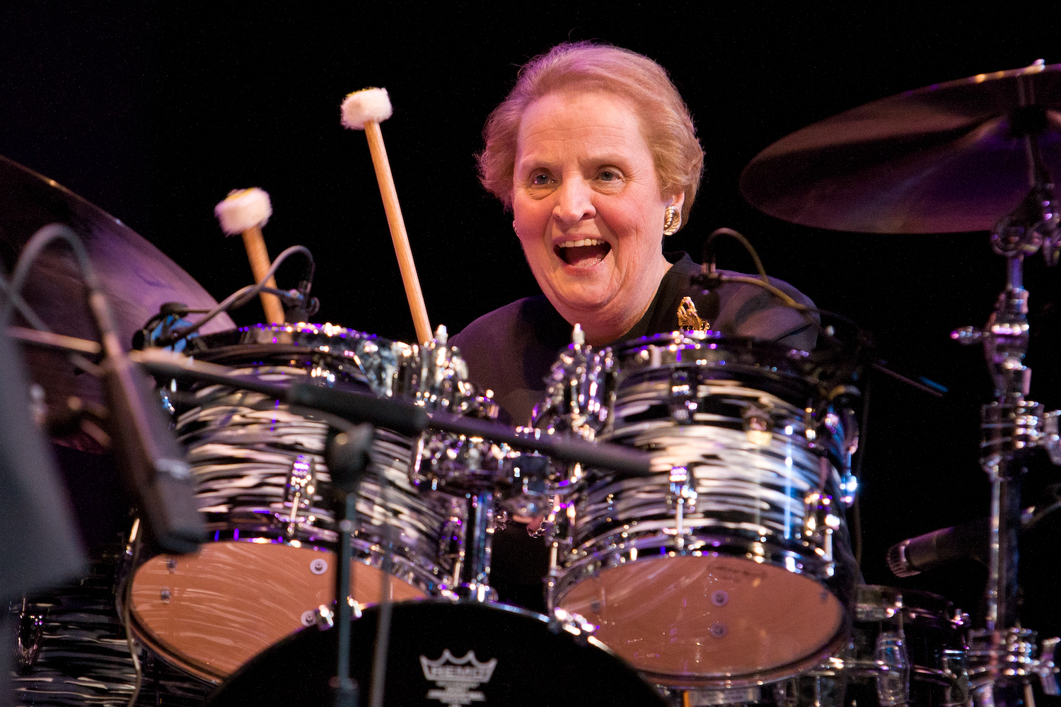 2012 Maria Fisher Founder's Award recipient Madeleine Albright takes a ...